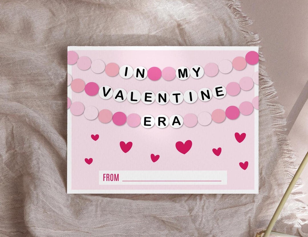 In My Valentine Era Printable Valentines Cards, Swiftie Valentine Cards ...