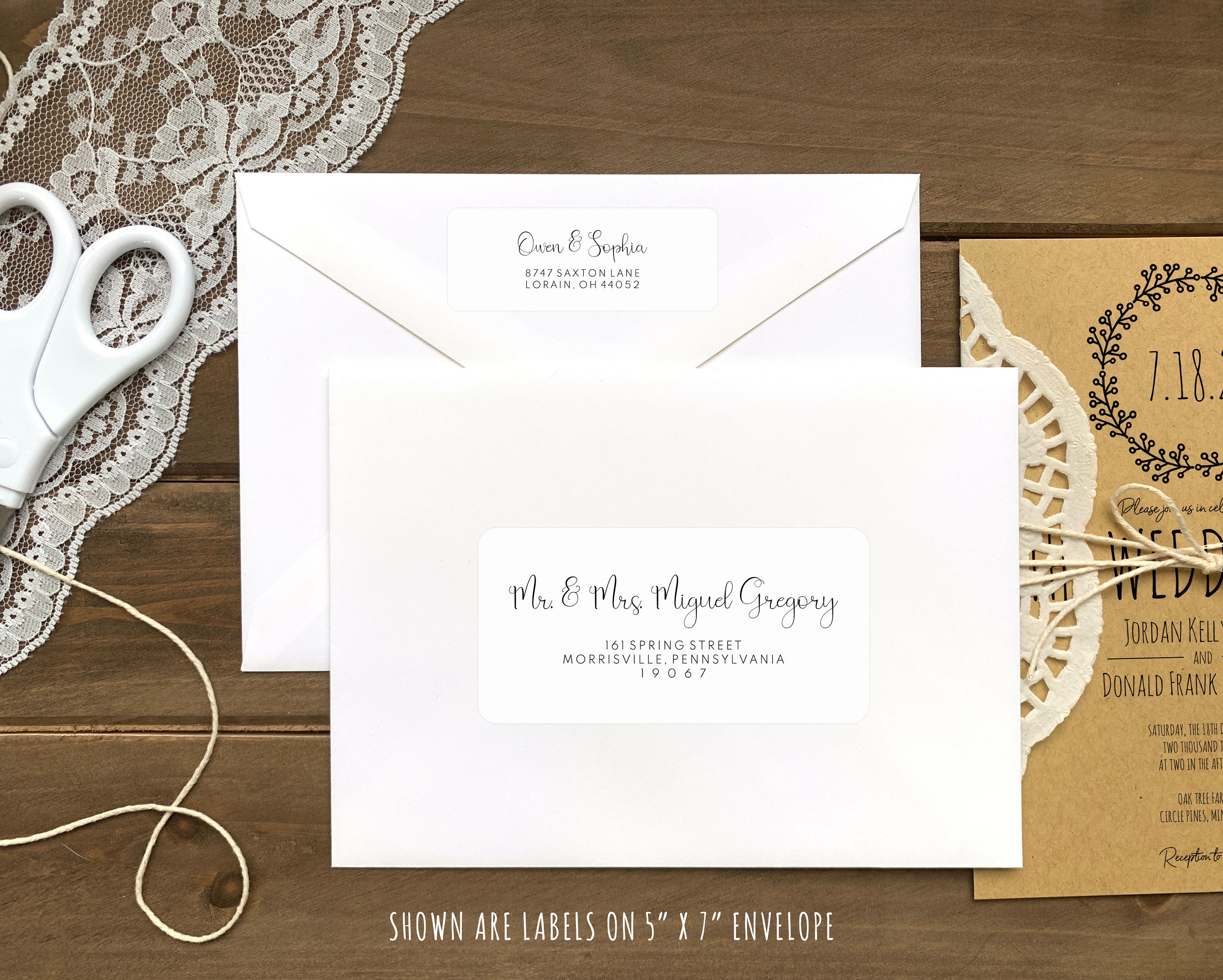 Printable Address Labels Wedding Envelope Labels Editable | Etsy