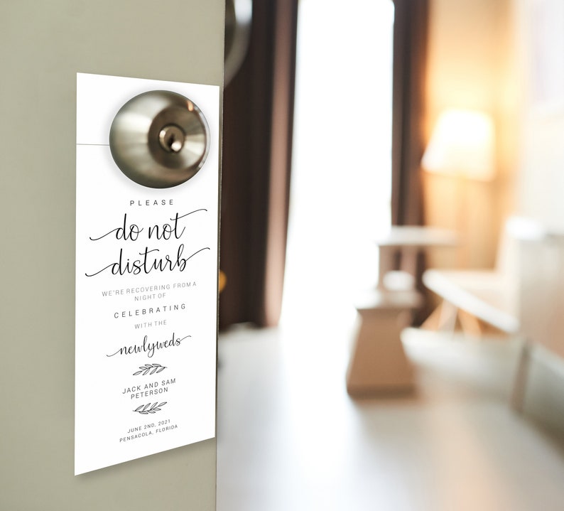 Wedding Welcome Door Hangers Printable Welcome Bag Door Knob - Etsy