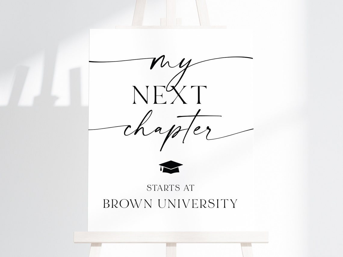 My Next Chapter Graduation Party Sign Template, Graduation Party Decor ...