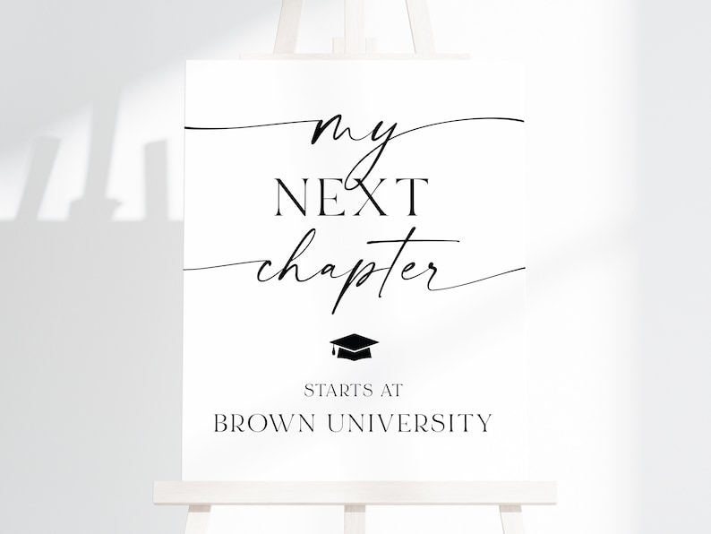 My Next Chapter Graduation Party Sign Template, Graduation Party Decor ...