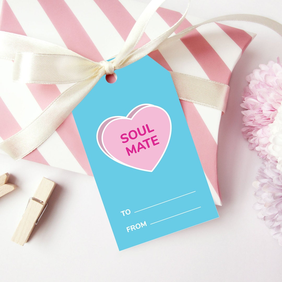 Valentine's Day Gift Tag Template, Printable Tags for Valentines ...
