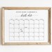 Guess Baby's Birth Date Calendar Template, Printable Baby Shower Game ...