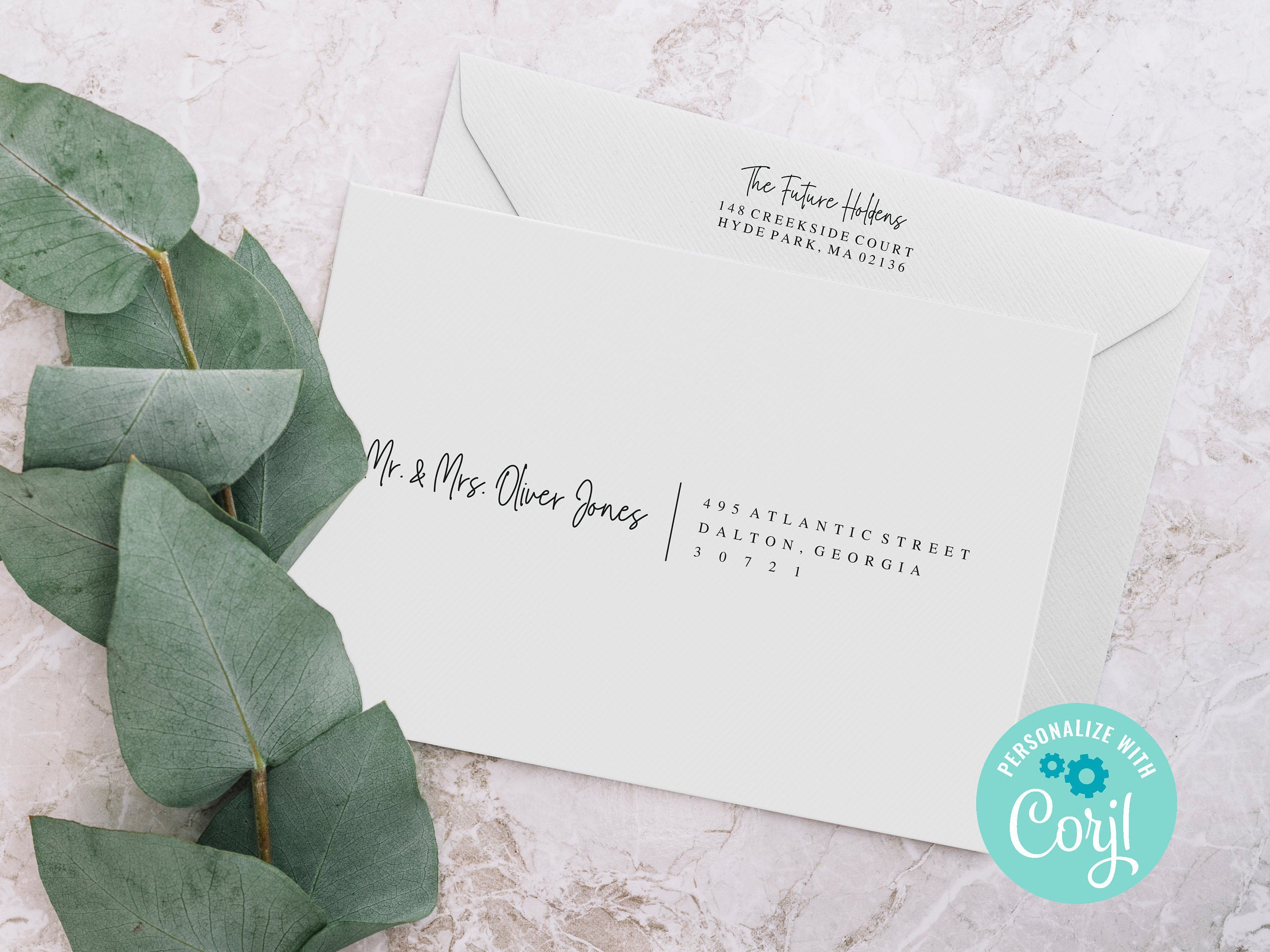 Printable Wedding Envelope Template // Editable Wedding | Etsy