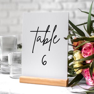 Signature Printable Seating Chart, Script Table Number Template ...