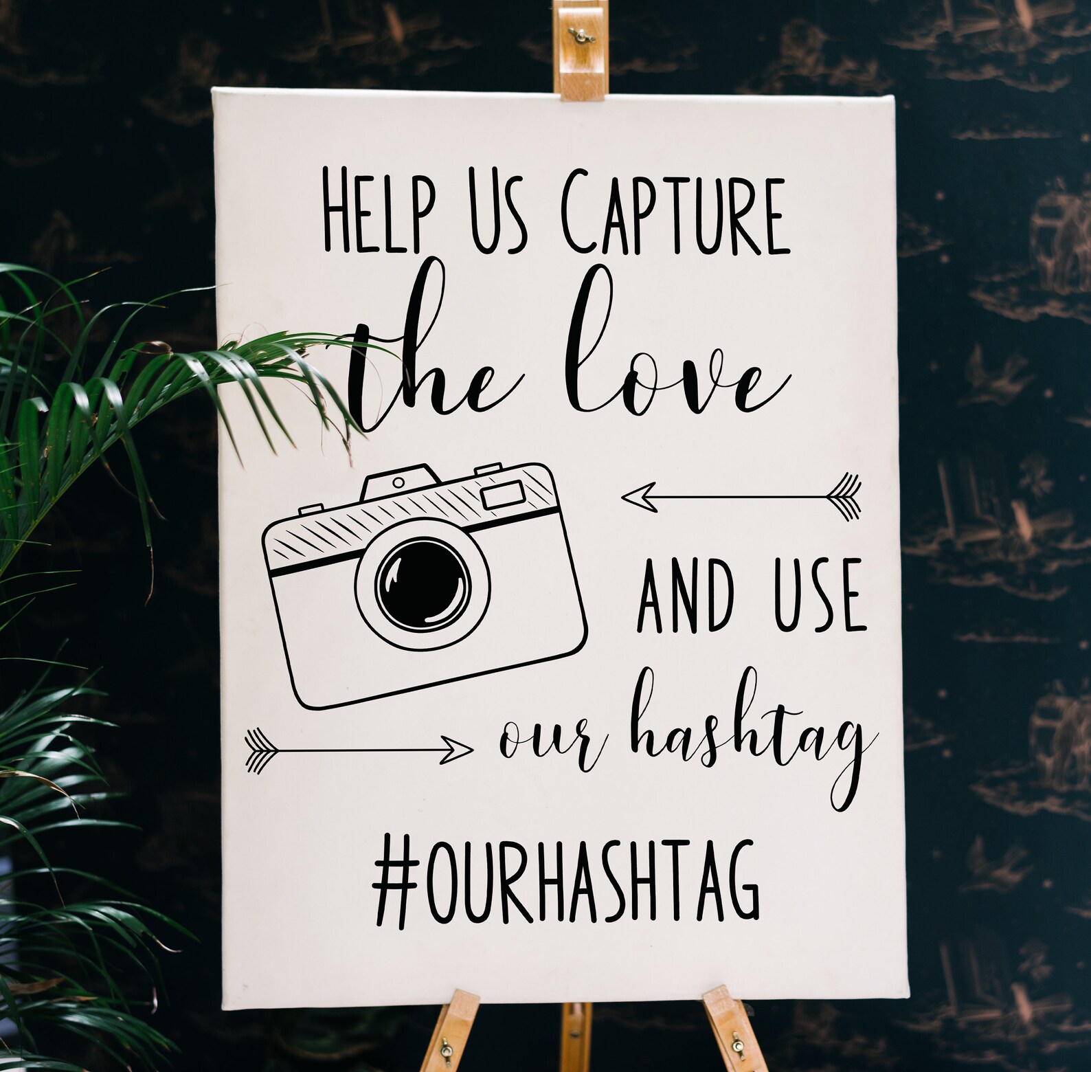 Help Us Capture the Love Printable Wedding Sign, Use Our Hashtag ...