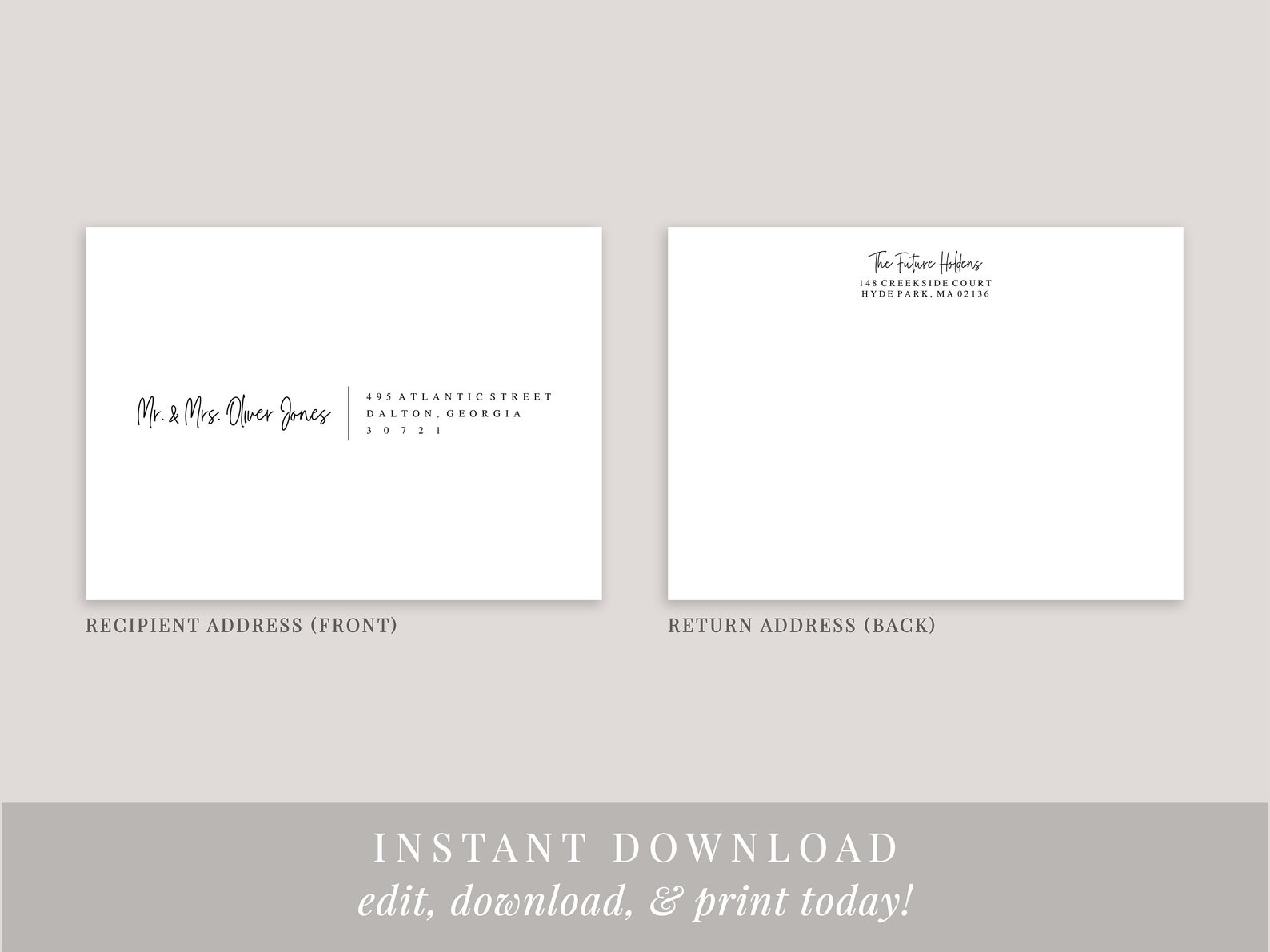 Printable Wedding Envelope Template Editable Wedding Envelope - Etsy