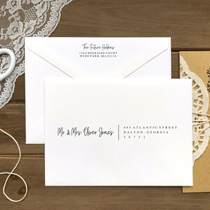 Printable Wedding Envelope Template, Editable Wedding Envelope Address ...