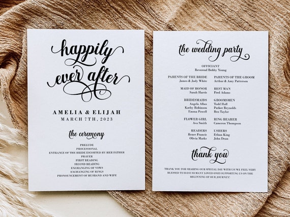 Invitation For Wedding Programs Free Wedding Program Templates You Can