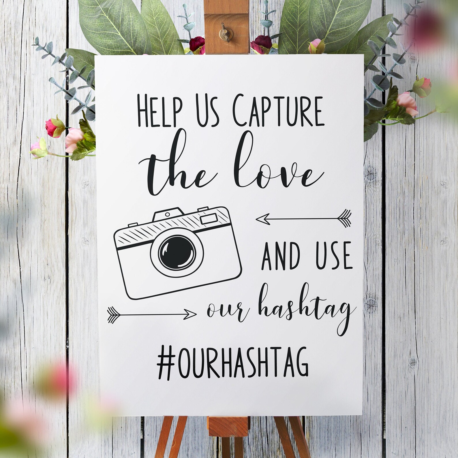 Help Us Capture the Love Printable Wedding Sign Use Our | Etsy