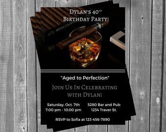 Cigar Party Invitations