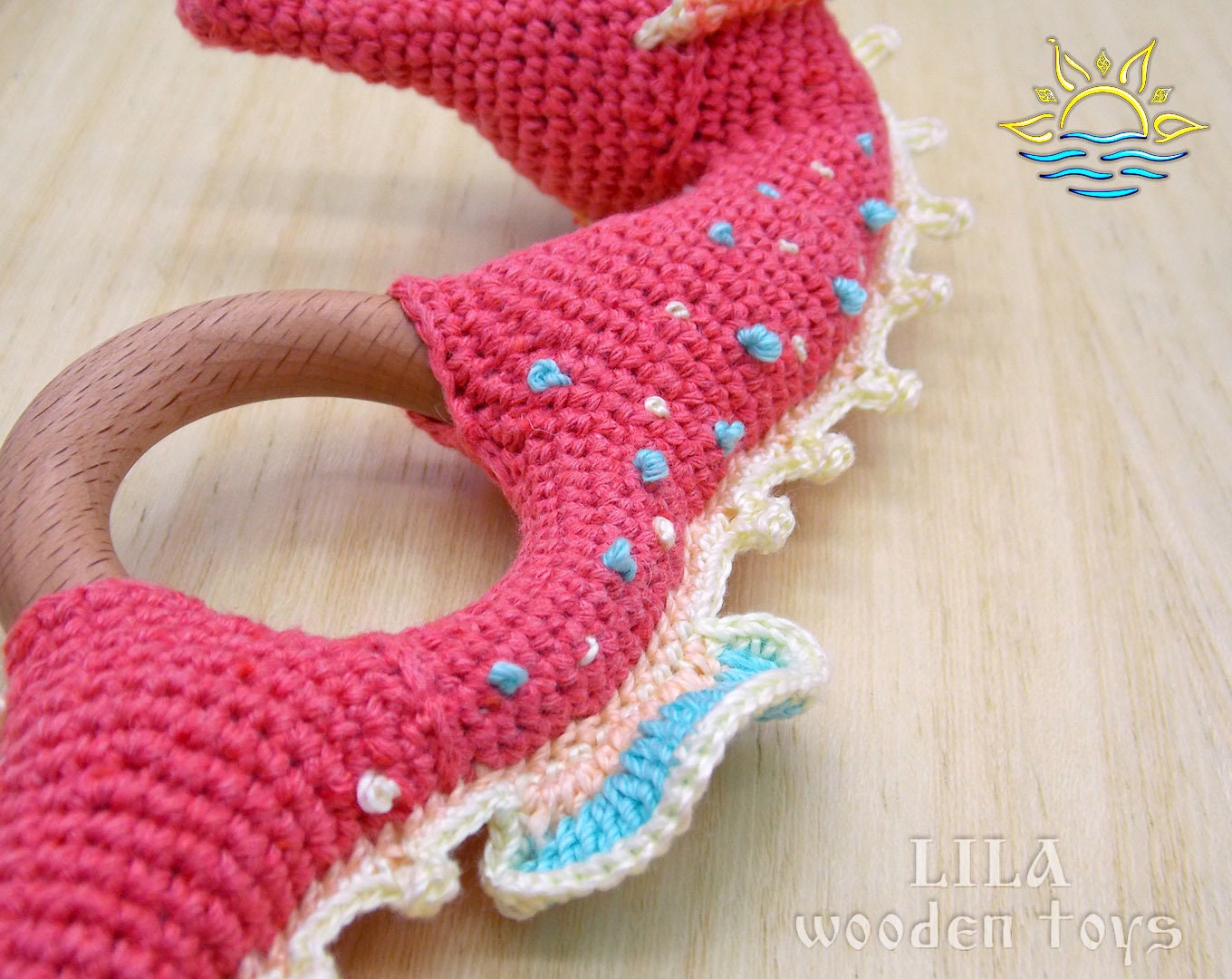 Seahorse rattle Baby teether Nautical baby toy Seahorse baby | Etsy