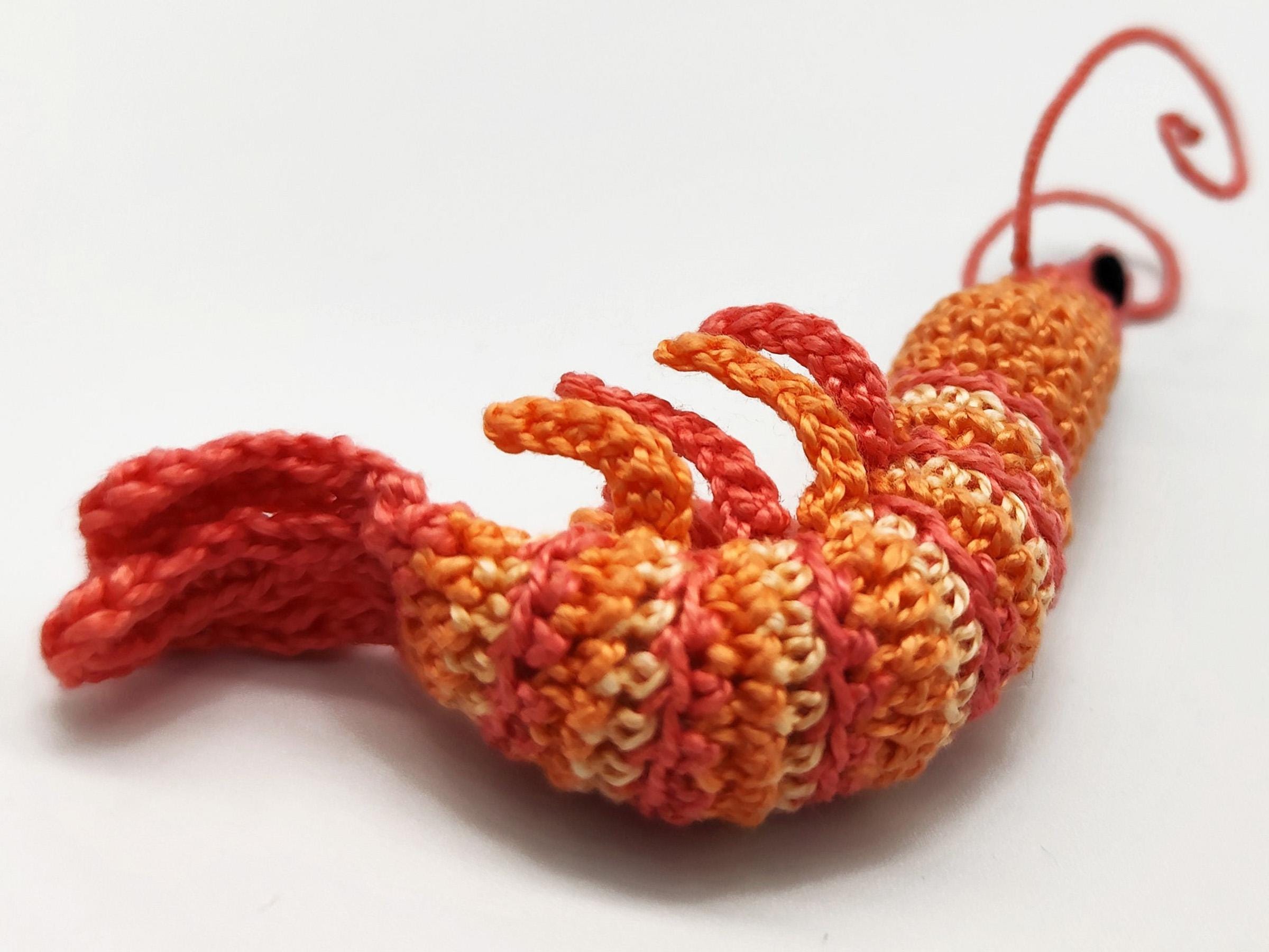 Shrimp Crochet Pattern: Amigurumi Hair Clip or Toy (PDF Download) - Etsy