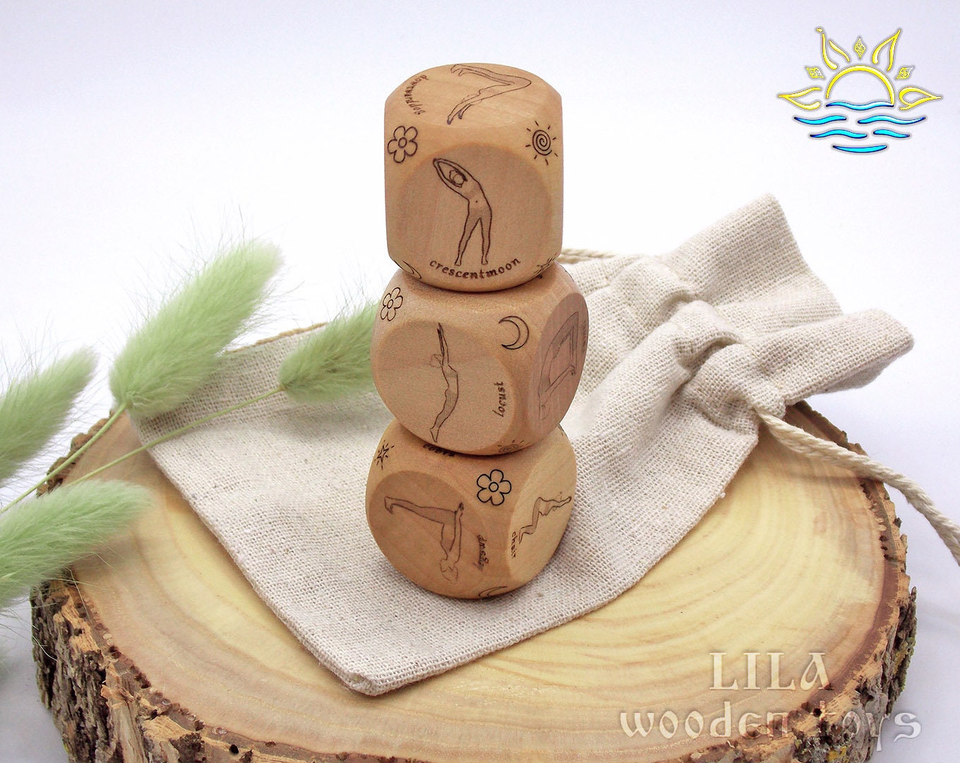 Kid's Yoga game BIG Yoga dice for children Yoga poses | Etsy