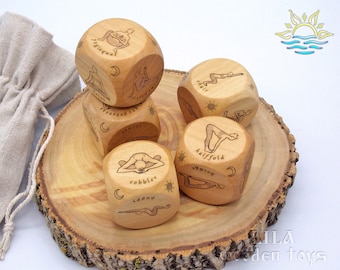 Kids Yoga Dice Game 24 Different Poses Fitness Game Kids - Etsy