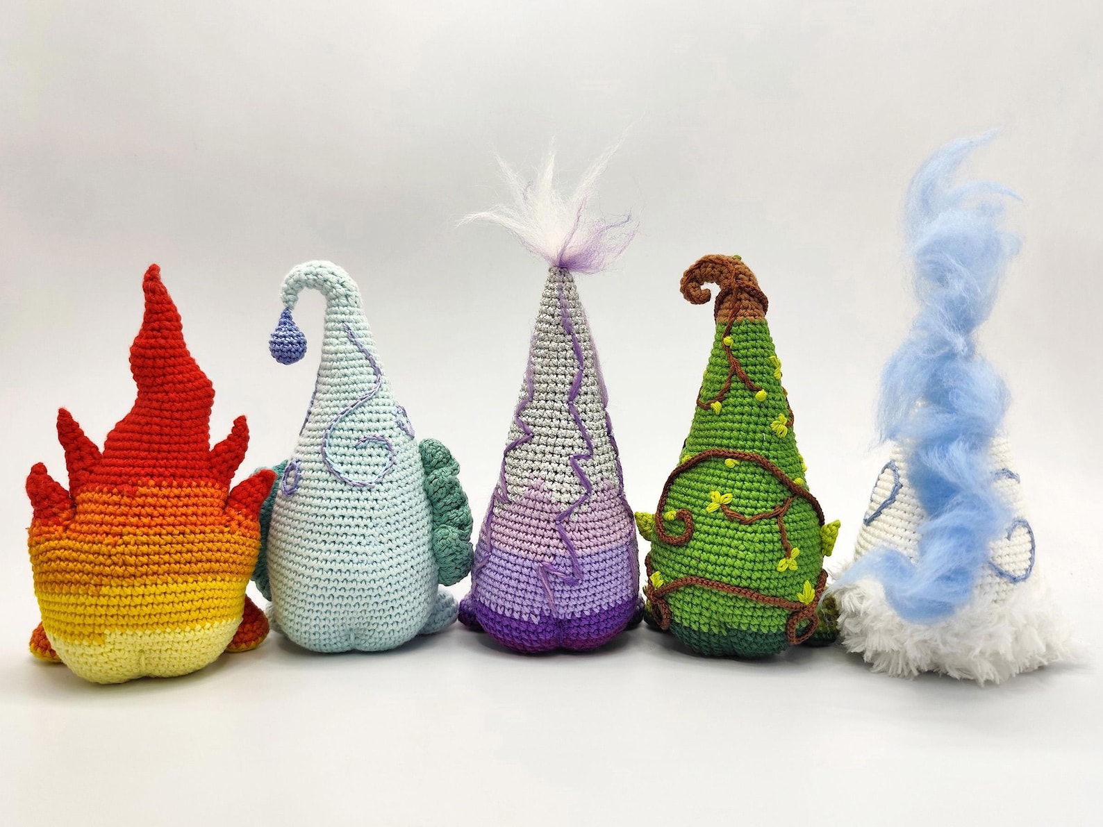 Elemental Sprites Crochet Pattern, Bundle 5in1, Fantasy Amigurumi ...
