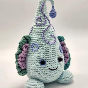 Water Sprite Crochet Pattern: Amigurumi Sea Animal Toy (PDF Tutorial ...