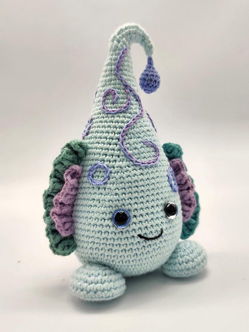 Water Sprite Crochet Pattern: Amigurumi Sea Animal Toy (PDF Tutorial ...