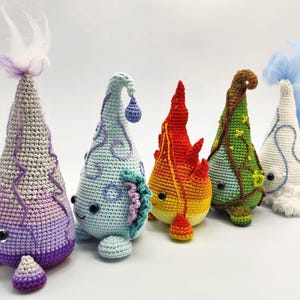 Elemental Sprites Crochet Pattern, Bundle 5in1, Fantasy Amigurumi ...