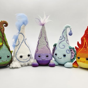 Fire Sprite Crochet Pattern: Amigurumi Flame Toy (PDF Tutorial) - Etsy
