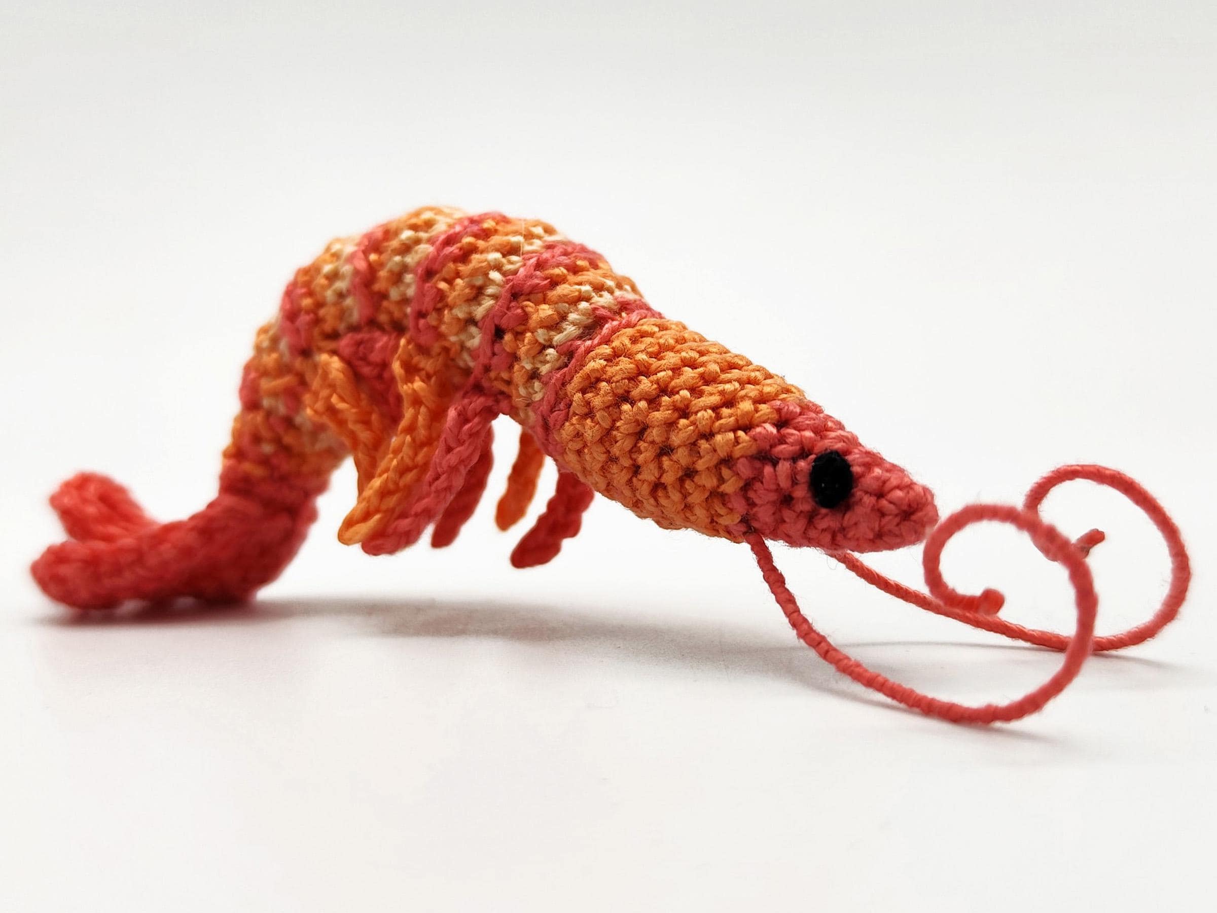 Shrimp Crochet Pattern: Amigurumi Hair Clip or Toy (PDF Download) - Etsy