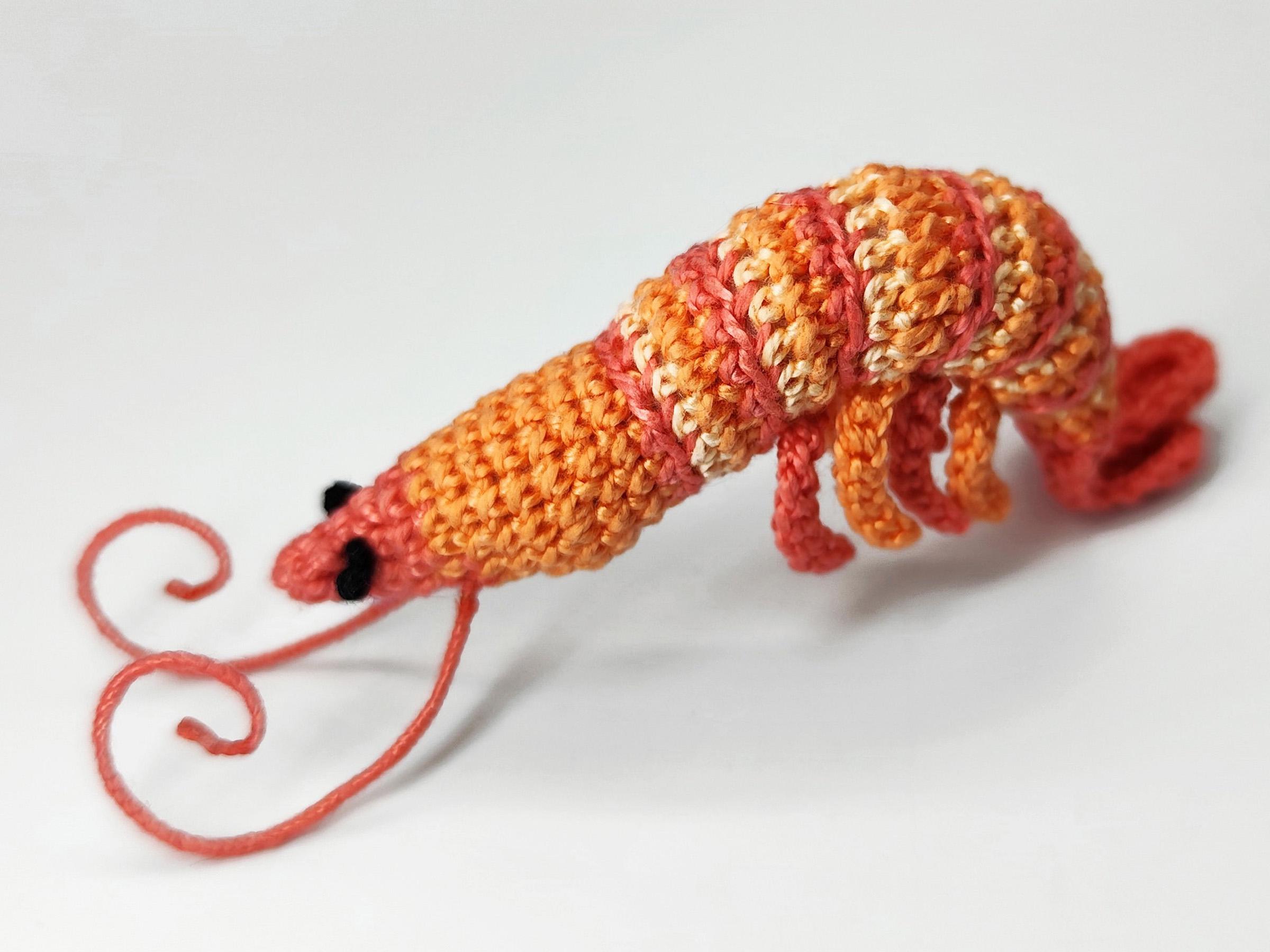 Shrimp Crochet Pattern: Amigurumi Hair Clip or Toy (PDF Download) - Etsy
