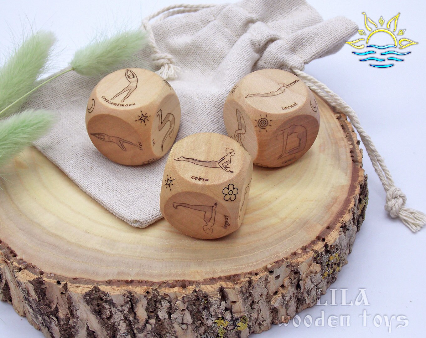 Kid's Yoga game BIG Yoga dice for children Yoga poses | Etsy