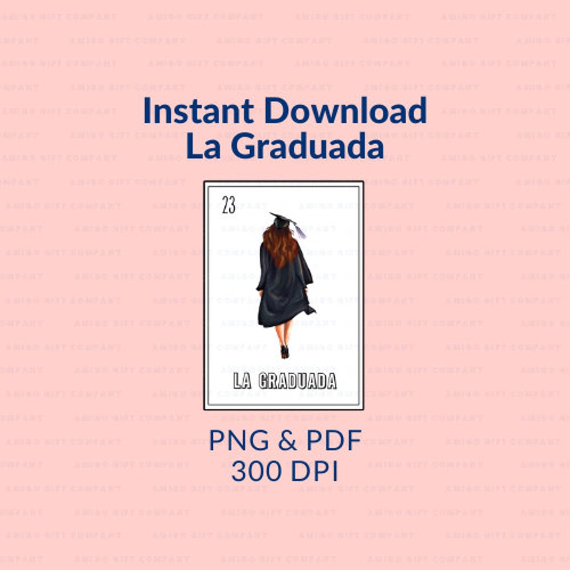 La Graduada Loteria Card 2023 PNG PDF 300 DPI Digital File for ...