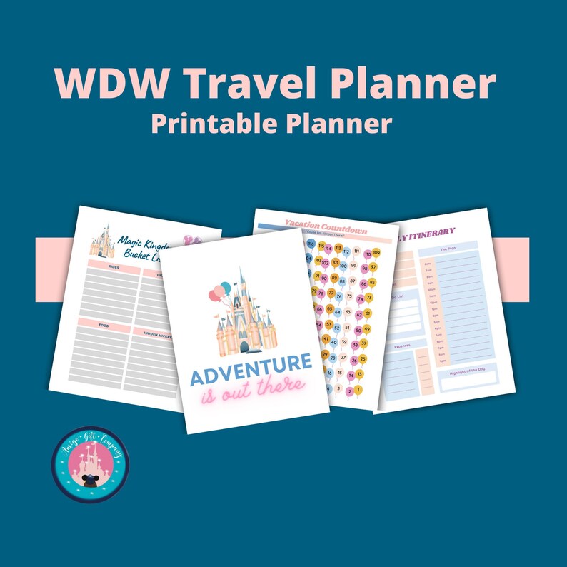 WDW Printable Travel Planner - Etsy