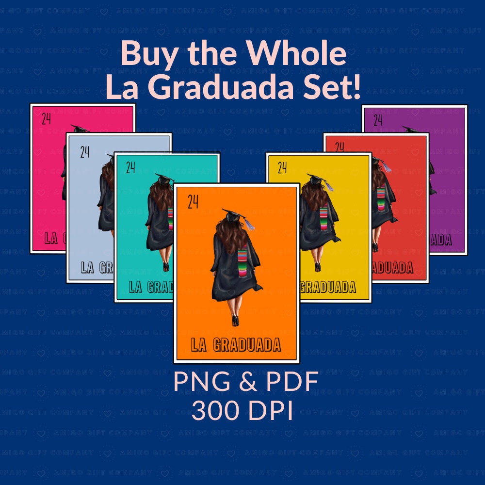 La Graduada Loteria Card 2023 PNG PDF 300 DPI Digital File for ...
