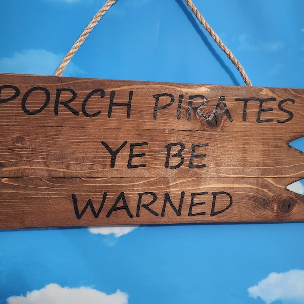 Beware Pirate Sign - Etsy