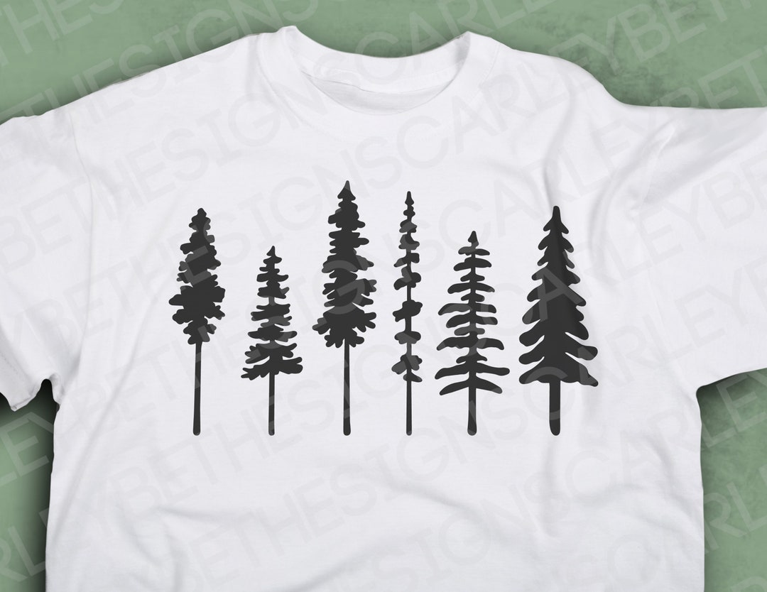 Tree Line SVG PNG | Digital Download - Etsy