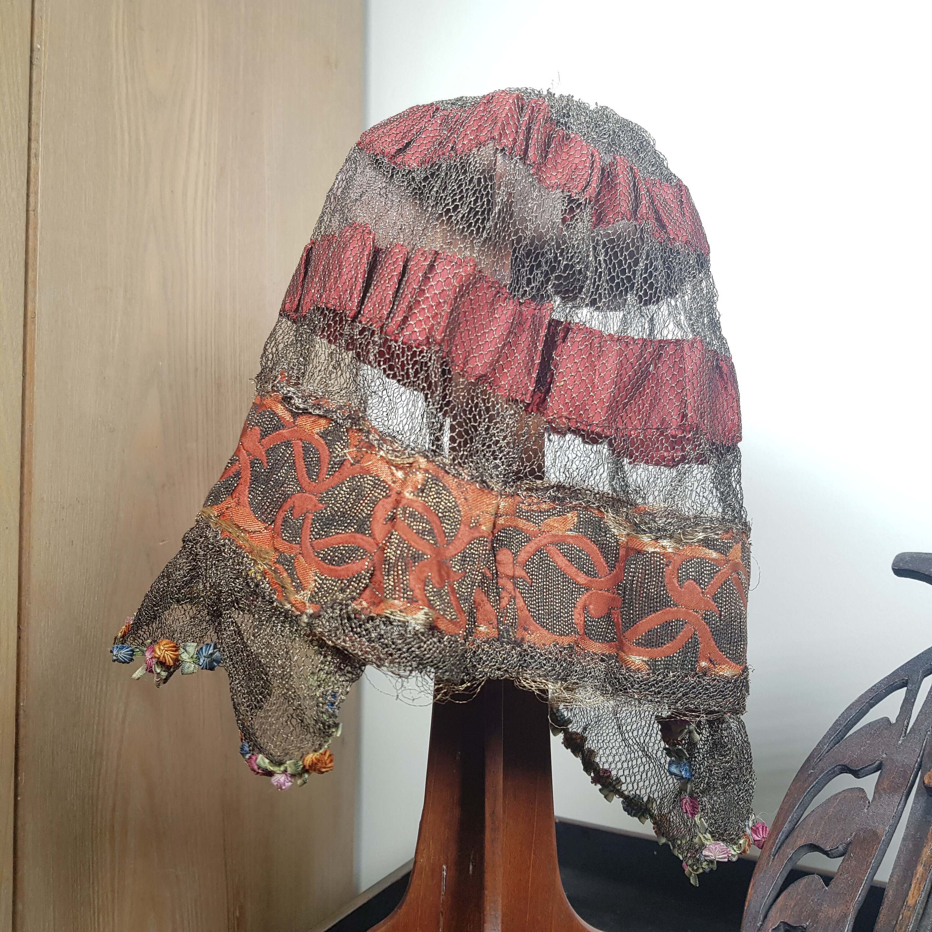 Boudoir Cap in Bronze Metallic Thread Striking | Etsy