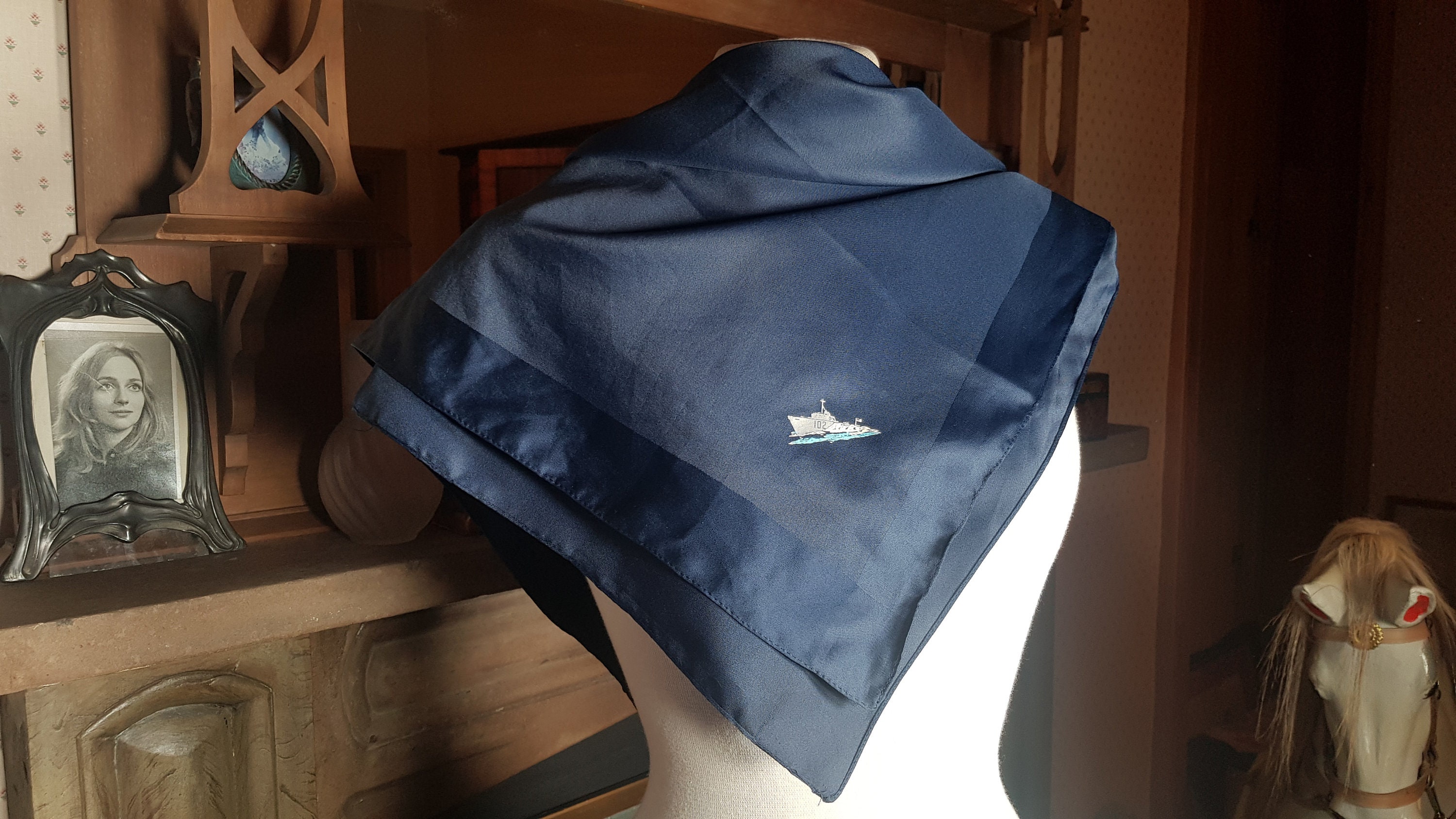 Vintage Naval Scarf US Navy - Etsy