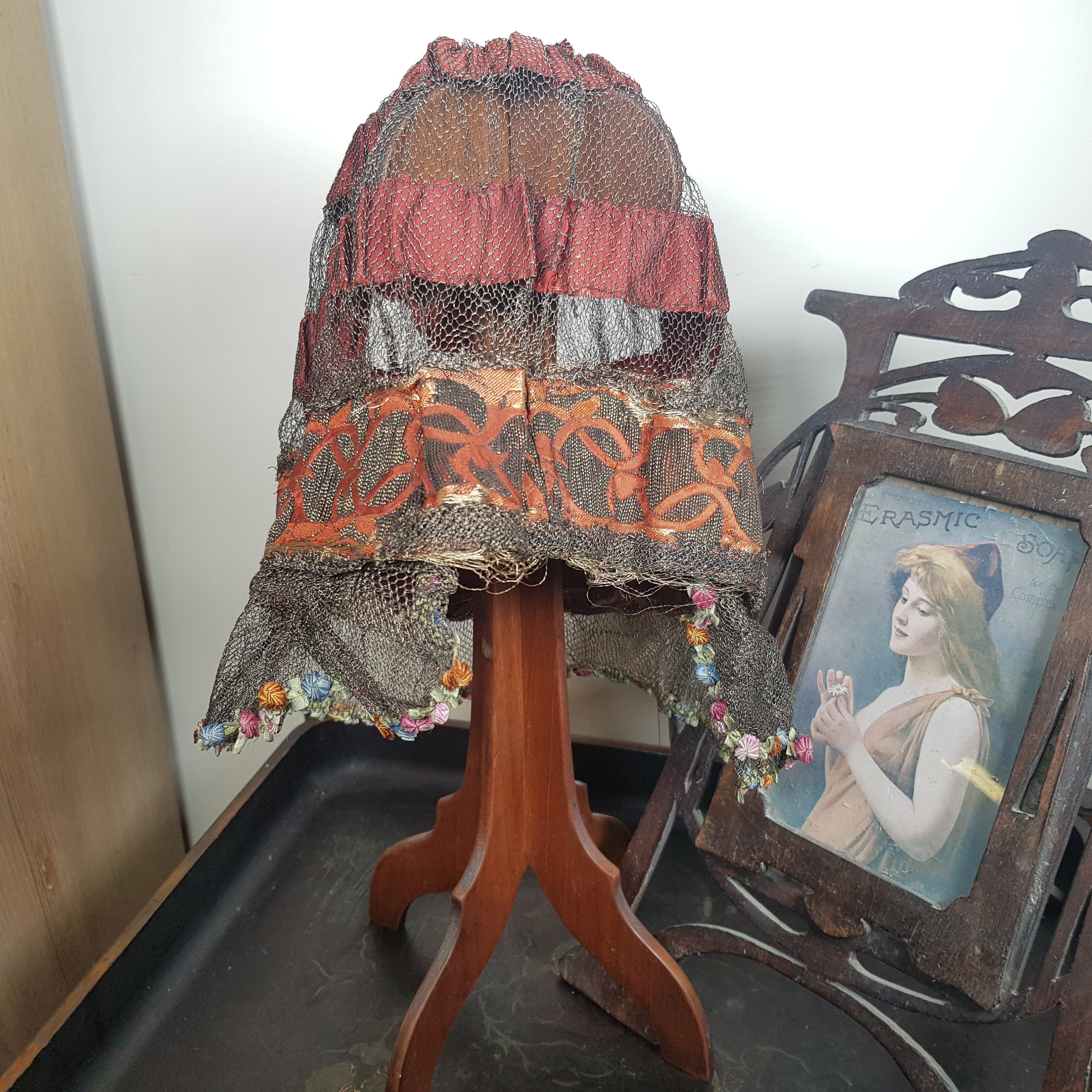 Boudoir Cap in Bronze Metallic Thread Striking - Etsy