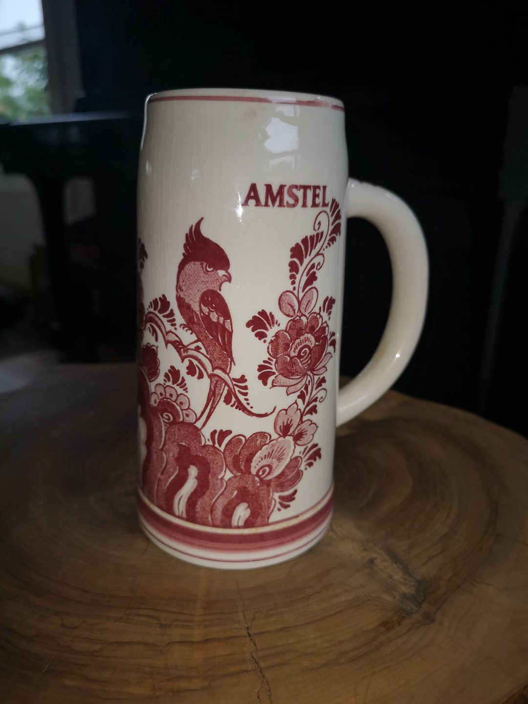 Red Delft Amstel Bierpul Porselein - Etsy