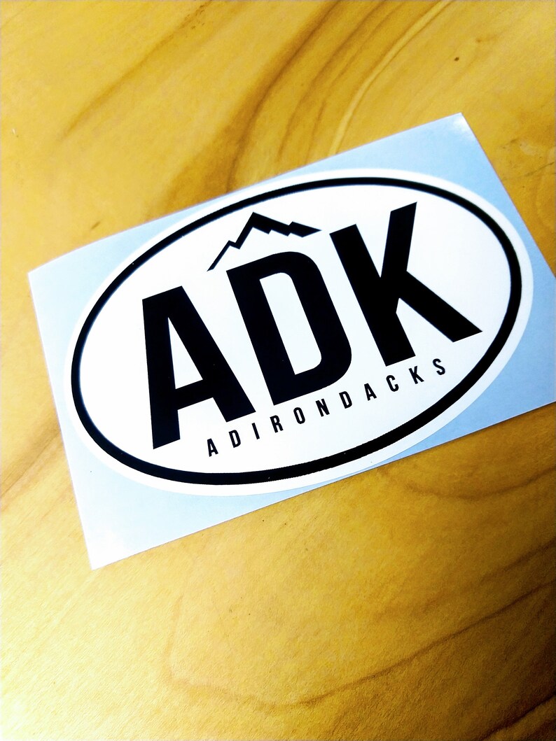 ADK Sticker Free Shipping / Adirondacks Sticker / ADK | Etsy