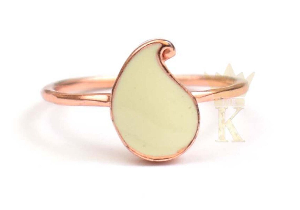 925 Sterling Silver Ring, Mango Shape Rose Gold Plated Ring, Knuckle ...