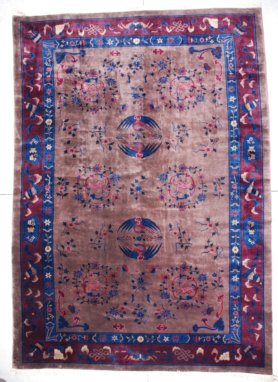 Antique Art Deco Chinese Oriental Rug 10’0″ X 14’3″ #6776 - Etsy