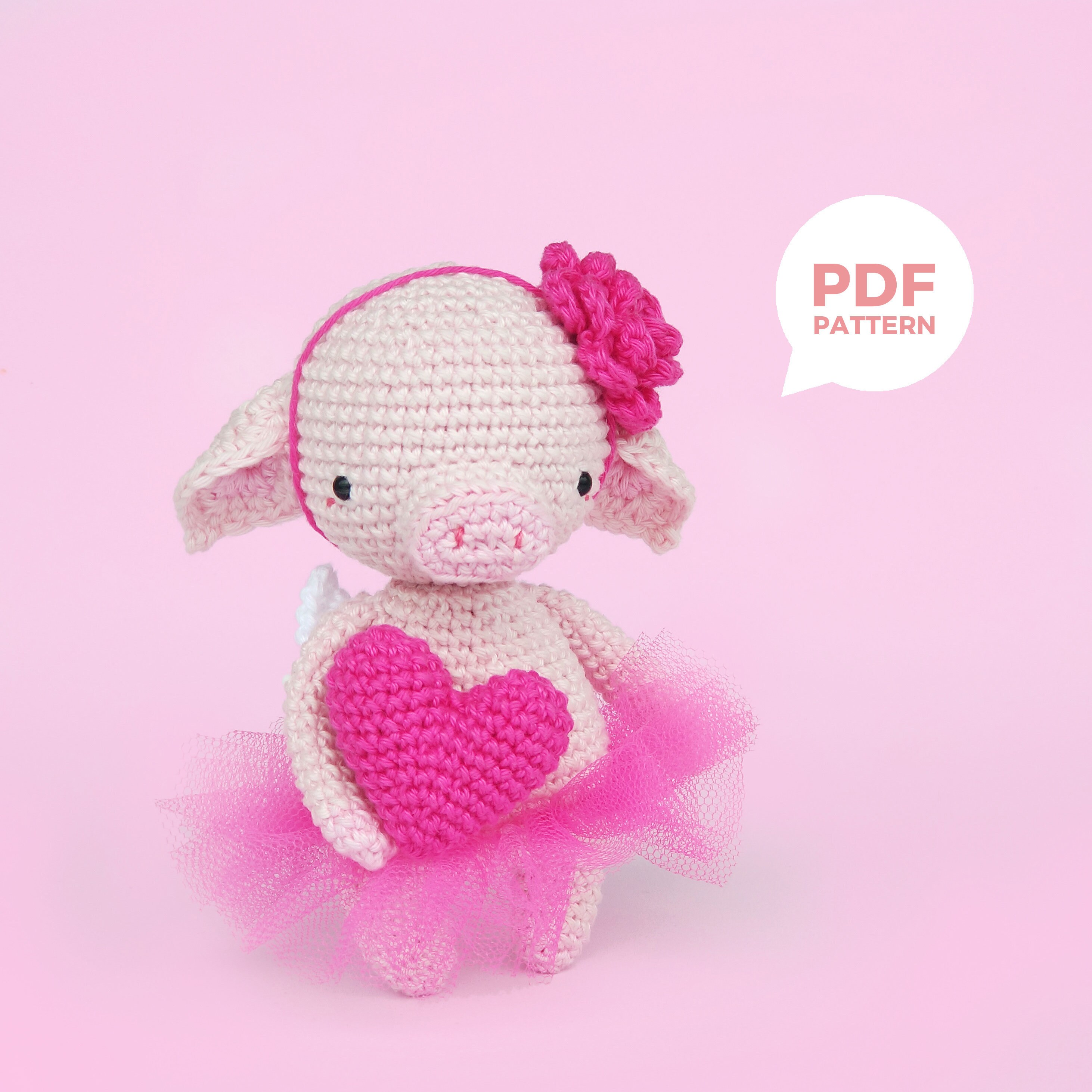 Valentina the Mini Pig Crochet Amigurumi Pattern by Maria - Etsy UK