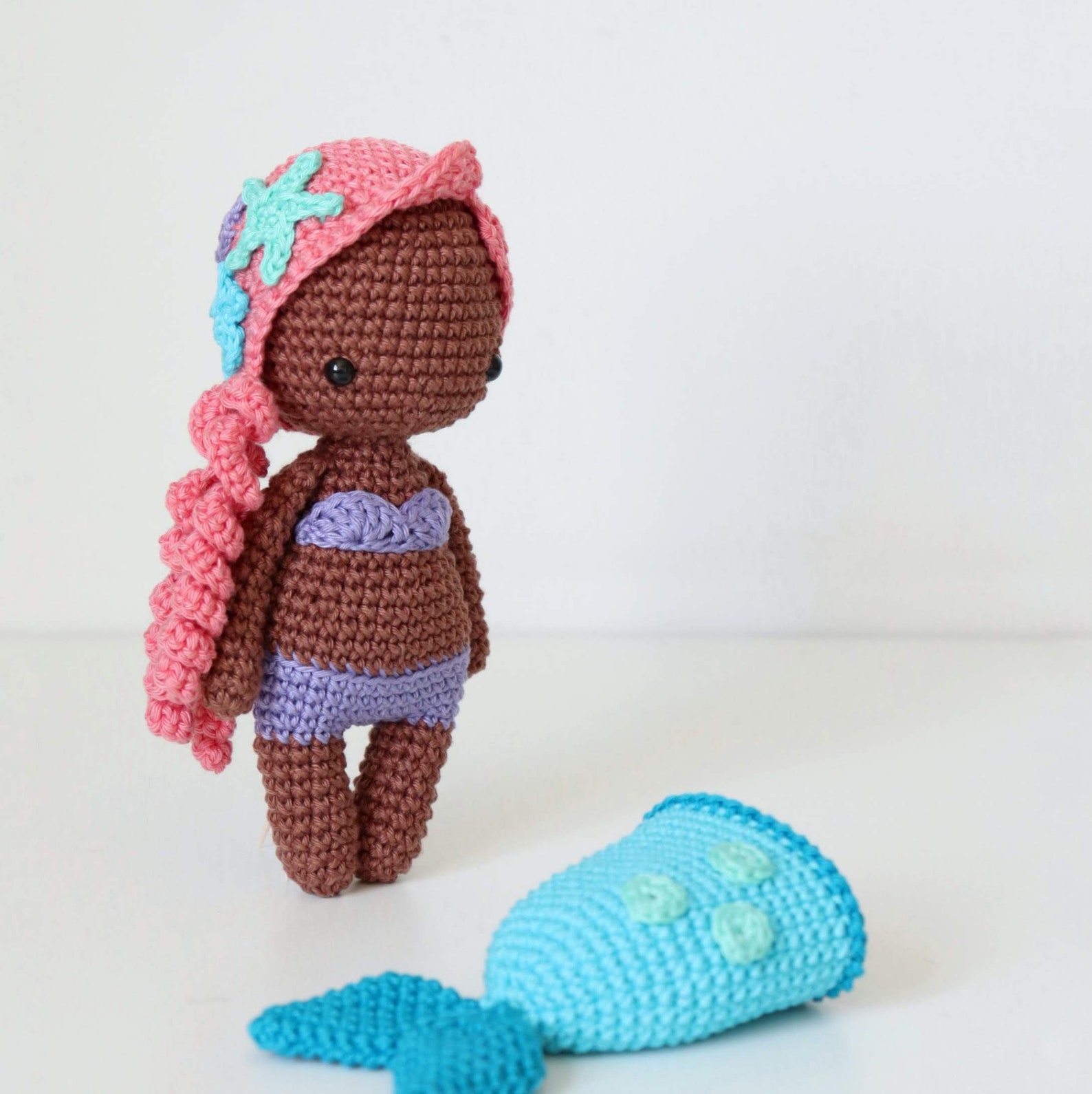 Little Ariel the Mermaid Crochet Amigurumi Pattern by Maria - Etsy