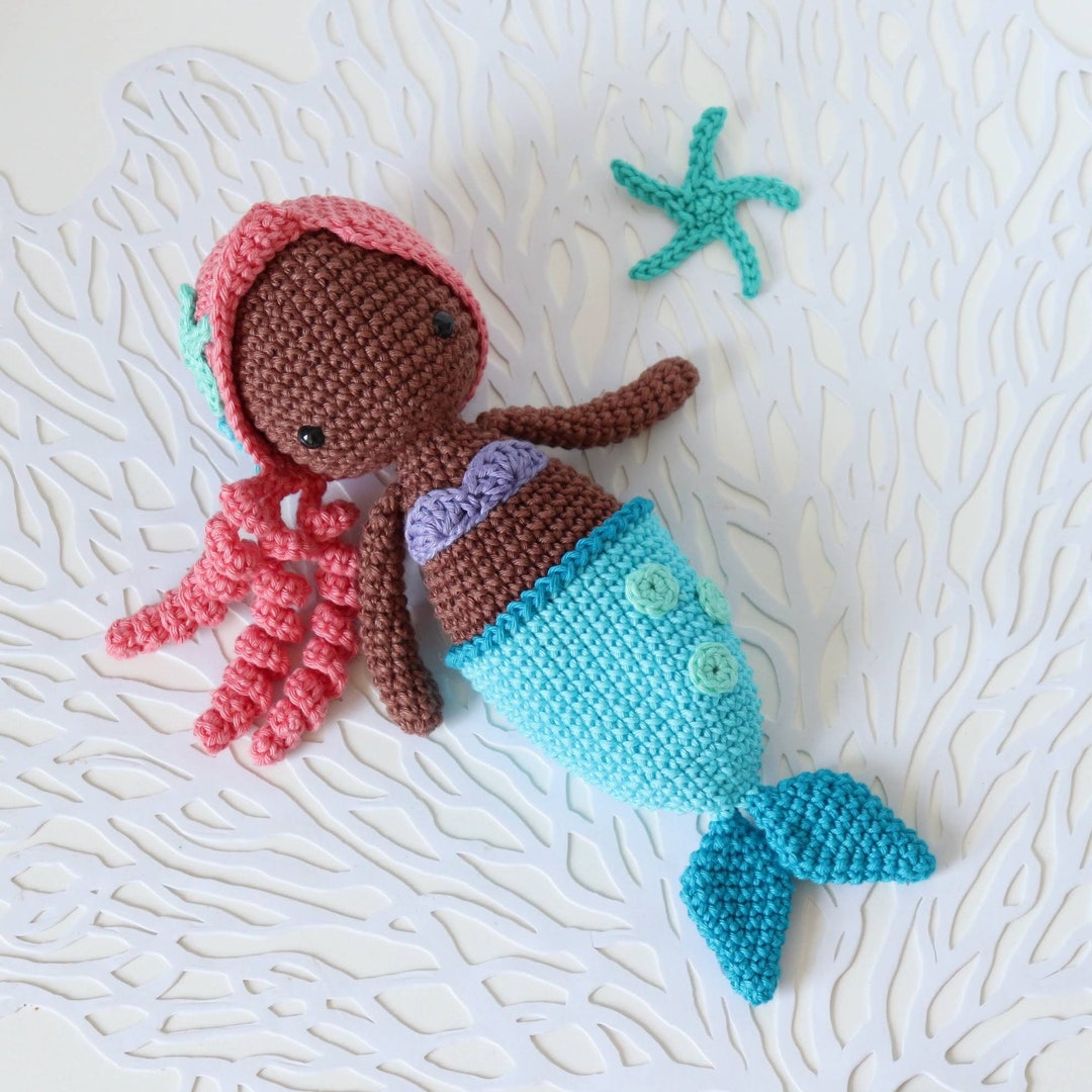 Little Ariel, the Mermaid Crochet Amigurumi Pattern by Maria Handmade ...