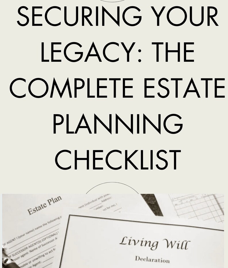 Securing Your Legacy: the Complete Estate Planning Checklist - Etsy