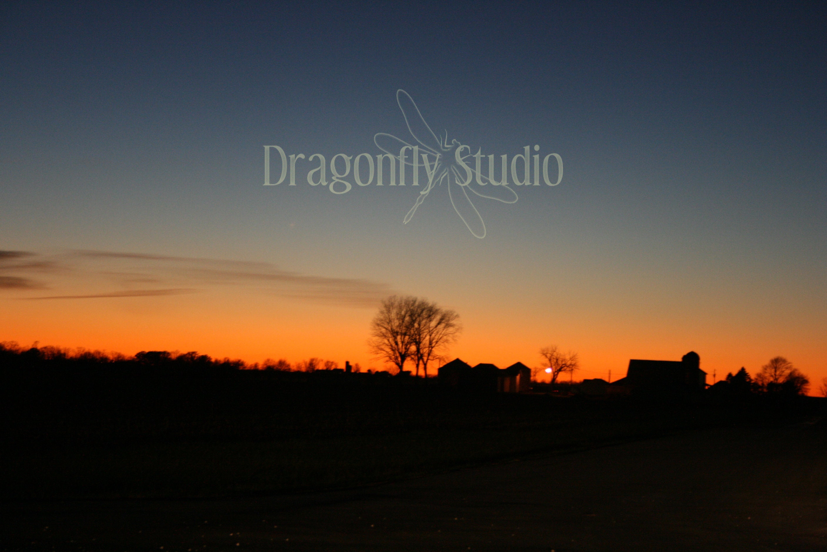 Sun Setting on the Farm, Nature Photography, Sunset Photos, Rural ...