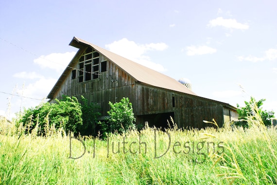 Old Iowa Barn Farm Photography Rural Photography Digital | Etsy