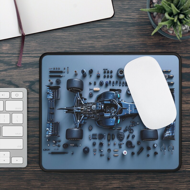 Formula Race Car Design Gaming Mouse Pad - Race Car With Organized Car ...