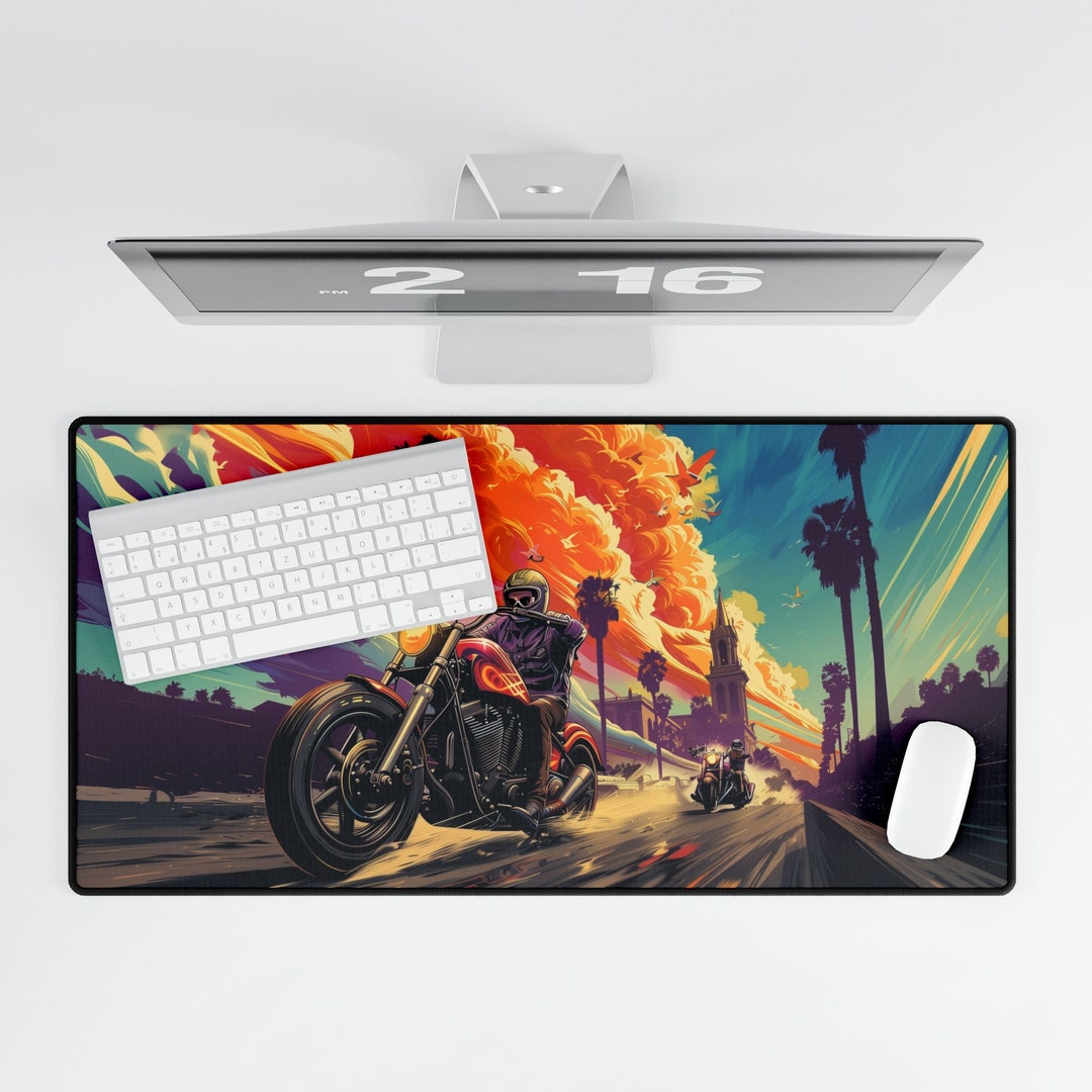 Custom Motorcycle Print Xxl Mouse Pad, Gifts for Motorbike Lovers, Bike ...
