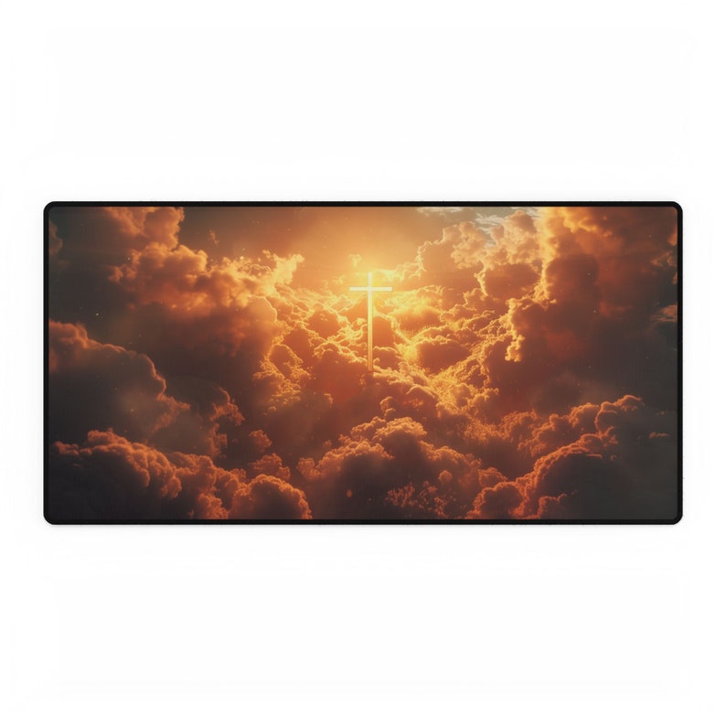 Christ on the Cross Christian in Heaven Xxl Mouse Pad, Hope Faith Love ...