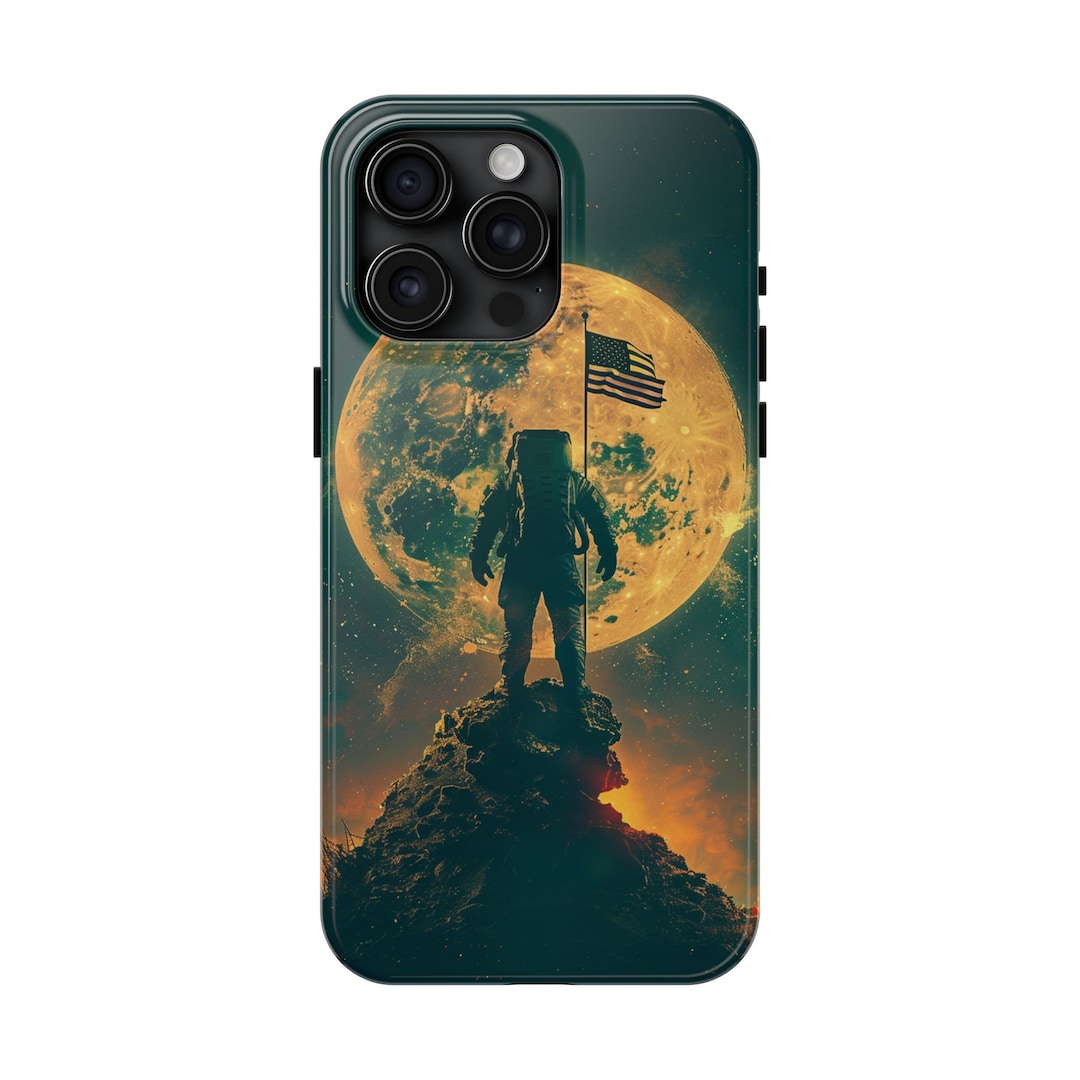 Cosmic Astronaut Galaxy Space Man Moon Tough Phone Case | Custom Phone ...
