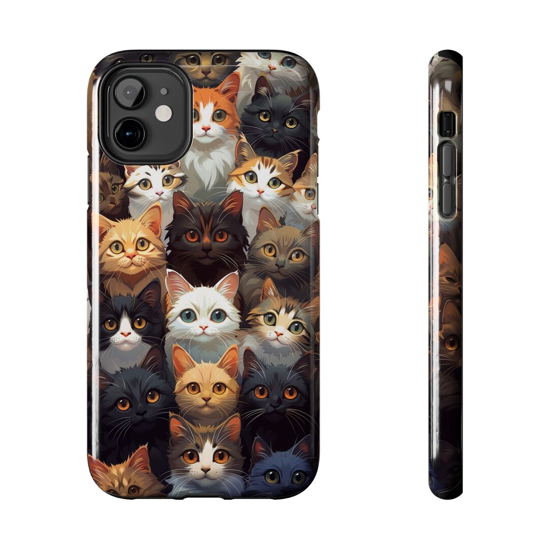 All the Cats, Cat Lover Phone Case Vintage Kitten Fur Baby iPhone Phone ...